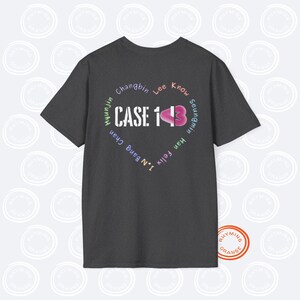 Stray Kids Case 143 Tee, SKZ Names Heart Design T-shirt, Straykids Kpop ...