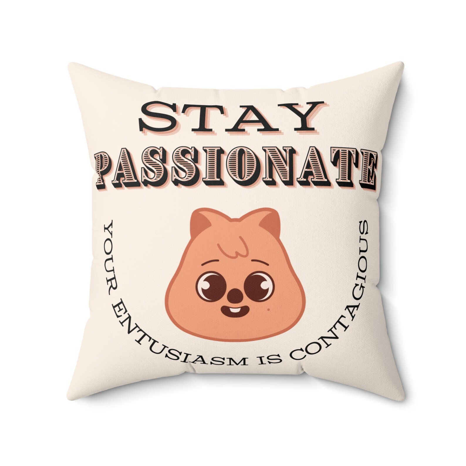 Stray Kids Skzoo Motivational Pillow, SKZ Inspiration Faux Suede Square ...