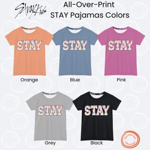 Skzoo STAY Pajamas, Stray Kids Fan Pjs, SKZ All Over Print (AOP) Tee ...