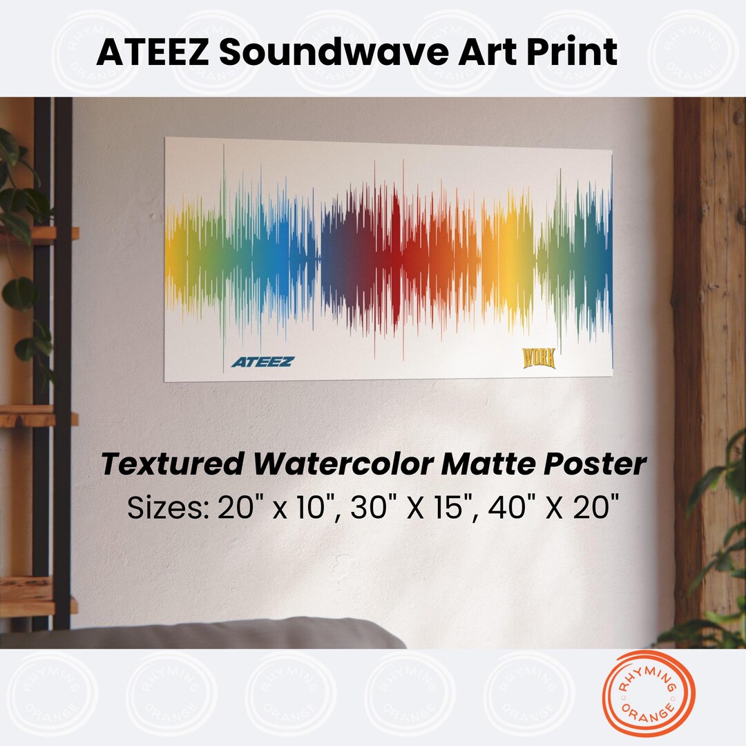 ATEEZ Soundwave Choose-your-song Textured Matte Posters, ATZ Songs High ...