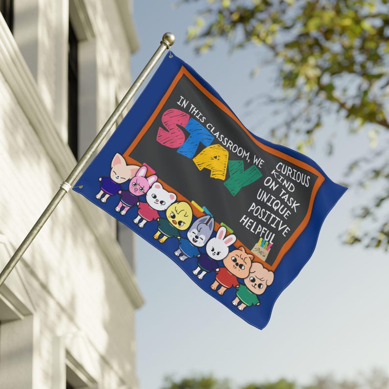 SKZOO Custom "classroom Rules" Flag, Stray Kids Teacher Back to School ...