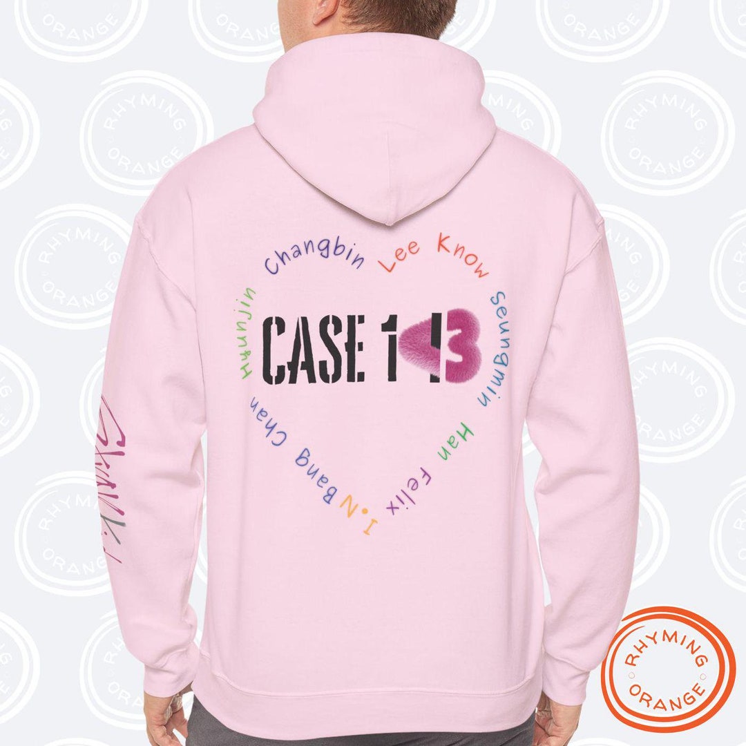 Stray Kids Case 143 Hoodie, SKZ Names Heart Design Hooded Sweatshirt ...