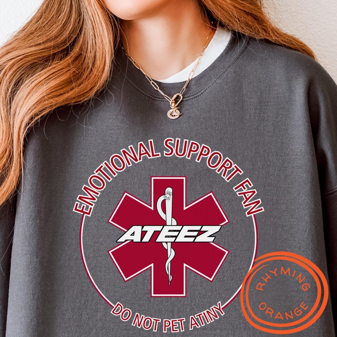 ATEEZ *emotional Support Fan* Atiny Fan Shirt, ATZ Kpop EMT Tee Tank ...
