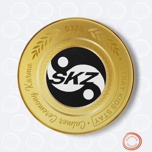 Stray Kids KARMA Coin Coaster Set - SKZ 4 Pc Unique Ceramic Drinkware ...