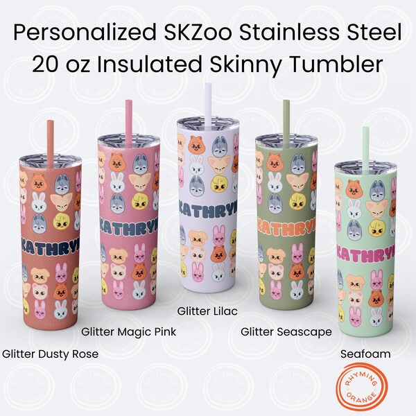 Custom Stray Kids Satin Pajamas, Personalized Pink Skzoo Pjs, Straykids ...