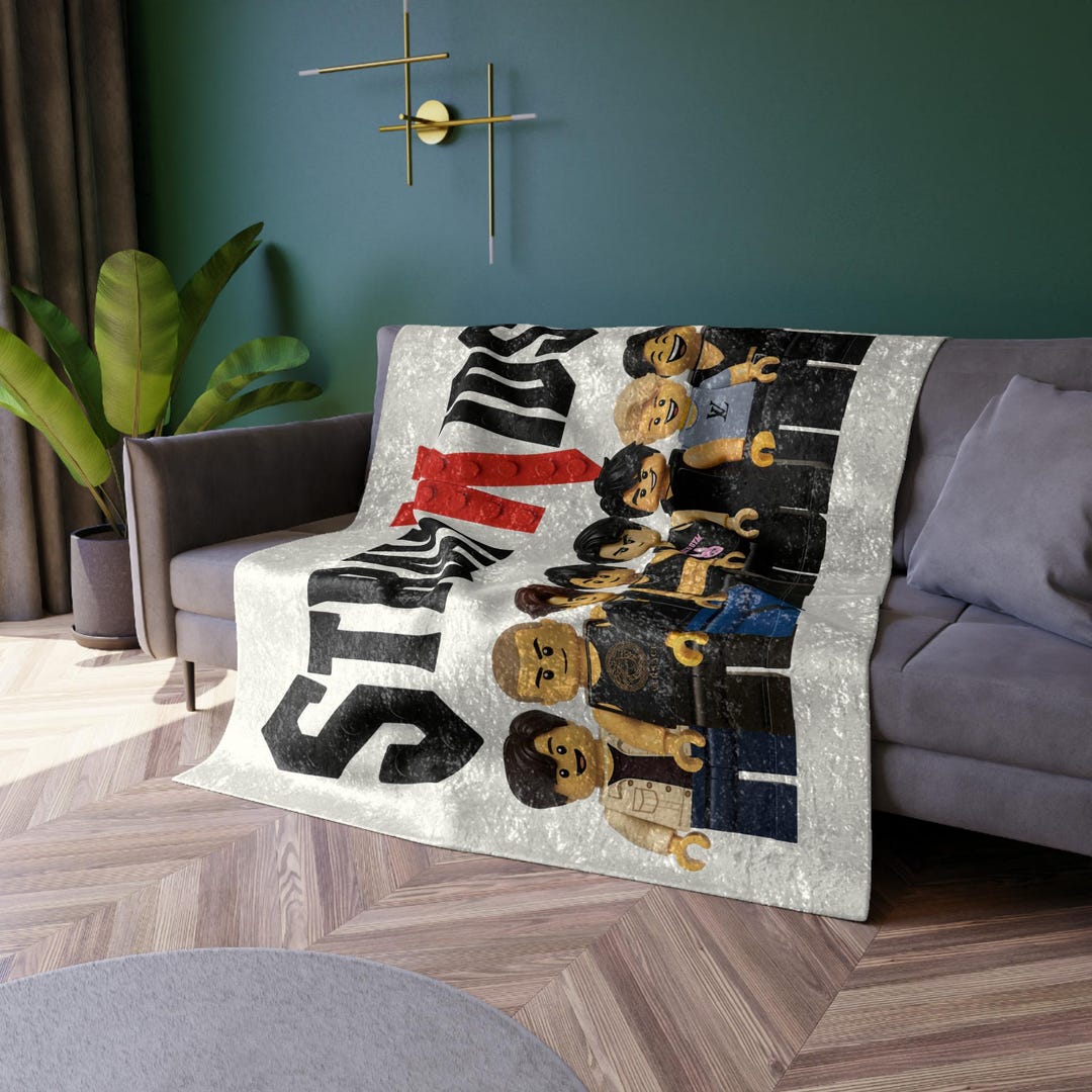 Cozy Stray Kids Minifigs Crushed Velvet Blanket | SKZ Soft Throw, K-pop ...