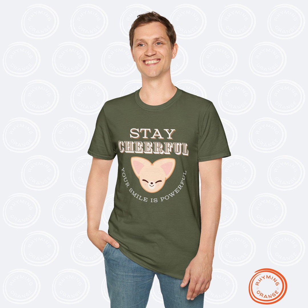 Stray Kids Skzoo Motivational Tee, SKZ Foxi.ny "stay Cheerful" Unisex ...