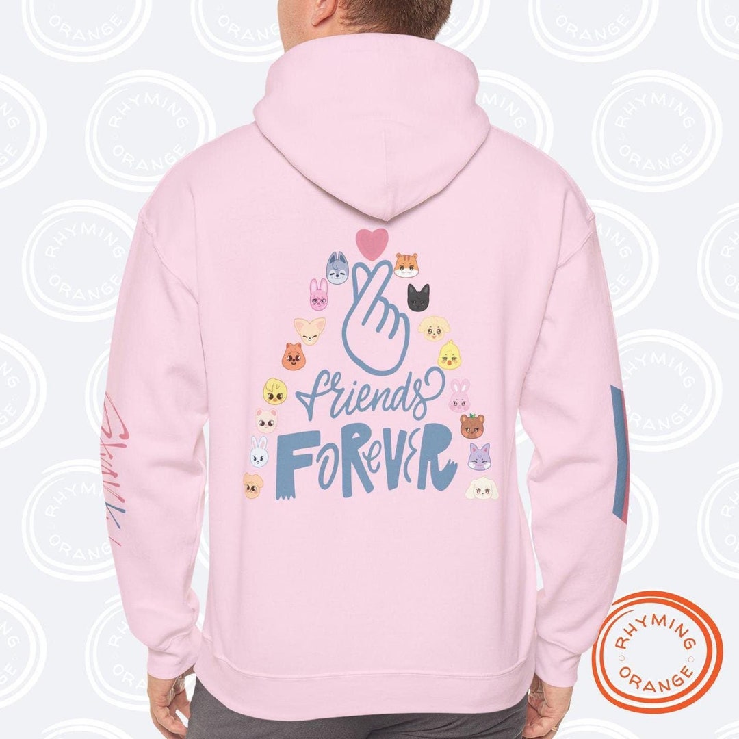 Skzoo LOVES Aniteez Finger Heart Hoodie, STAY Atiny Hooded Sweatshirt ...