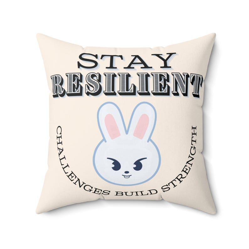 Stray Kids Skzoo Motivational Pillow, SKZ Inspiration Faux Suede Square ...