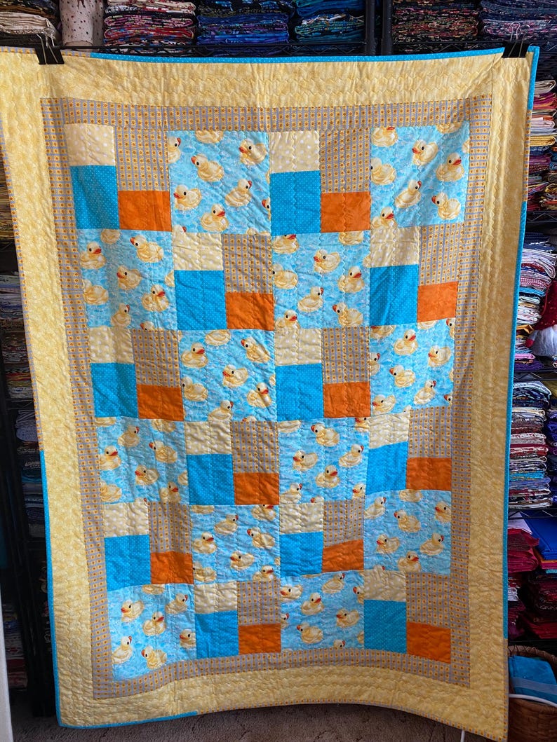 Rubber Duckies (just Can’t Cut It) Quilt - Etsy