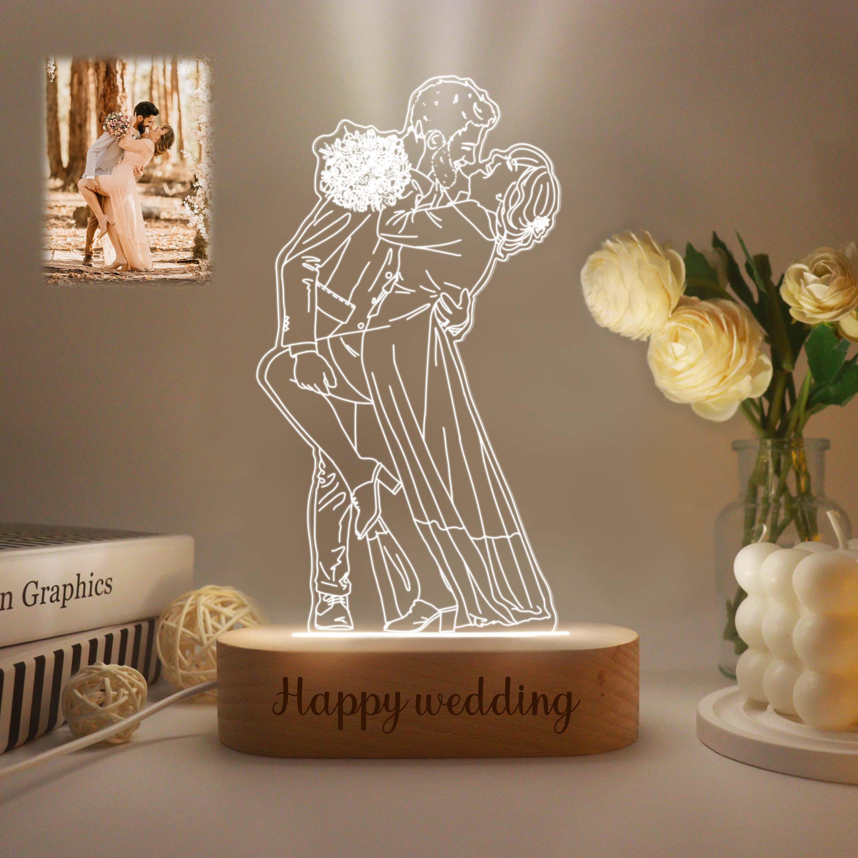 Custom 3D Night Light,3d Photo Lamp,picture Night Light,gift for Couple ...