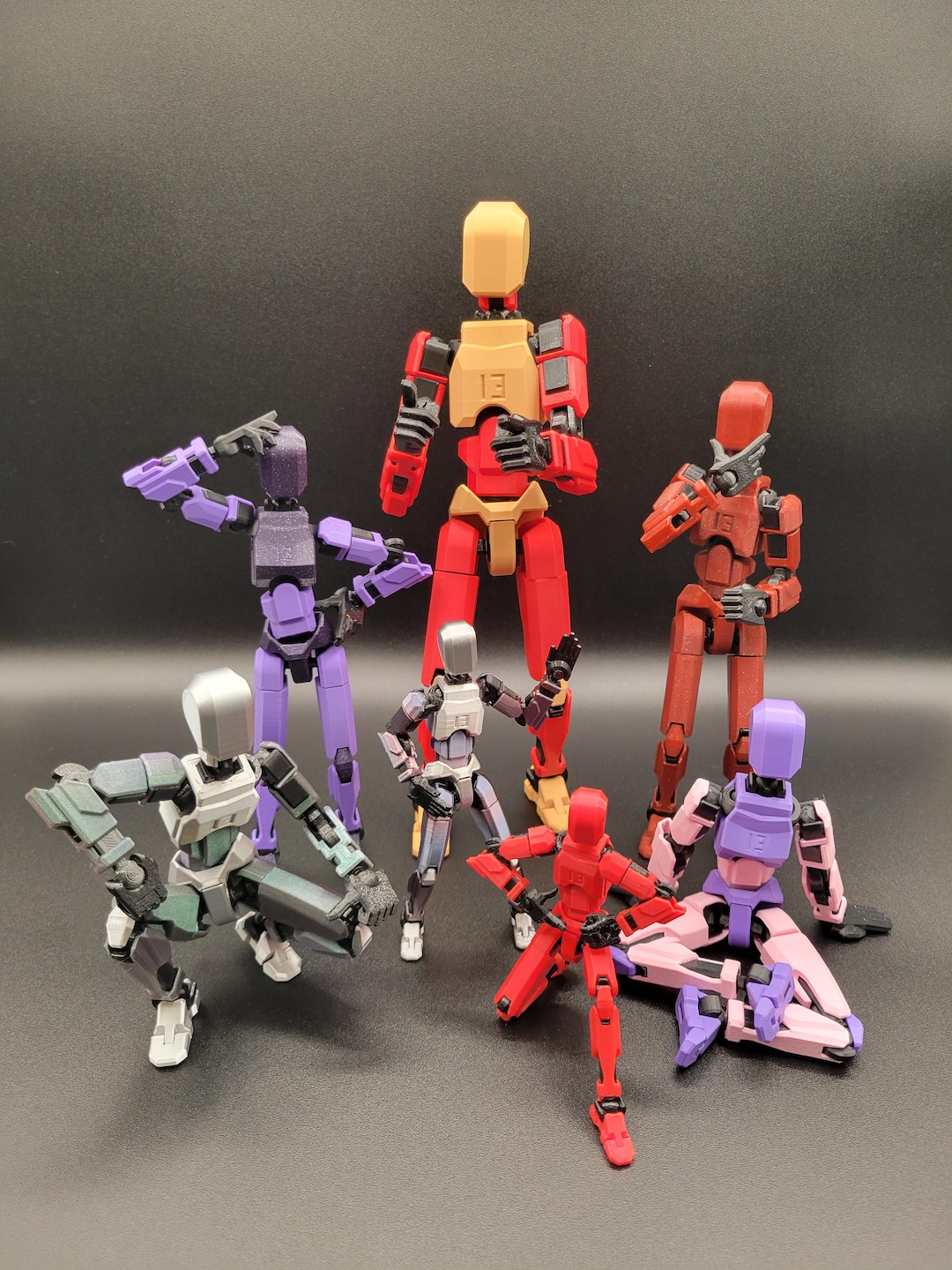 Dummy 13: Articulated Posable Figure, Customizable Colors - Etsy