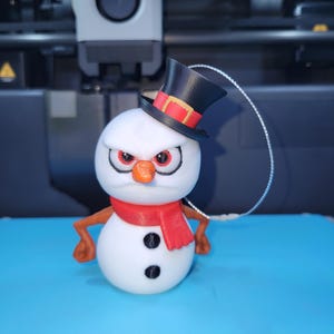 Mr. Frosty (or Maybe Mr. Grumpy) - Christmas Ornament - Snowman - Etsy