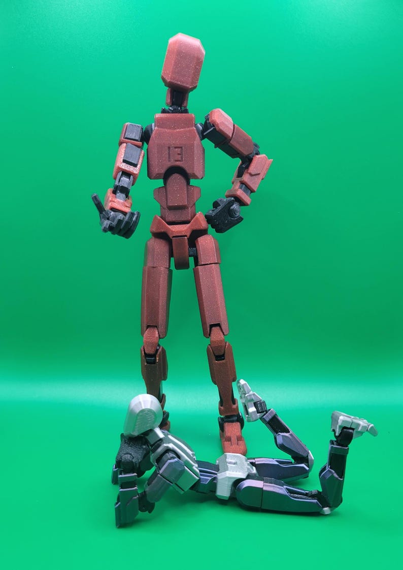 Dummy 13: Articulated Posable Figure, Customizable Colors - Etsy