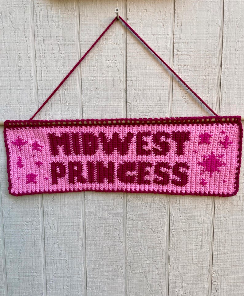Midwest Princess Crocheted Tapestry - Etsy