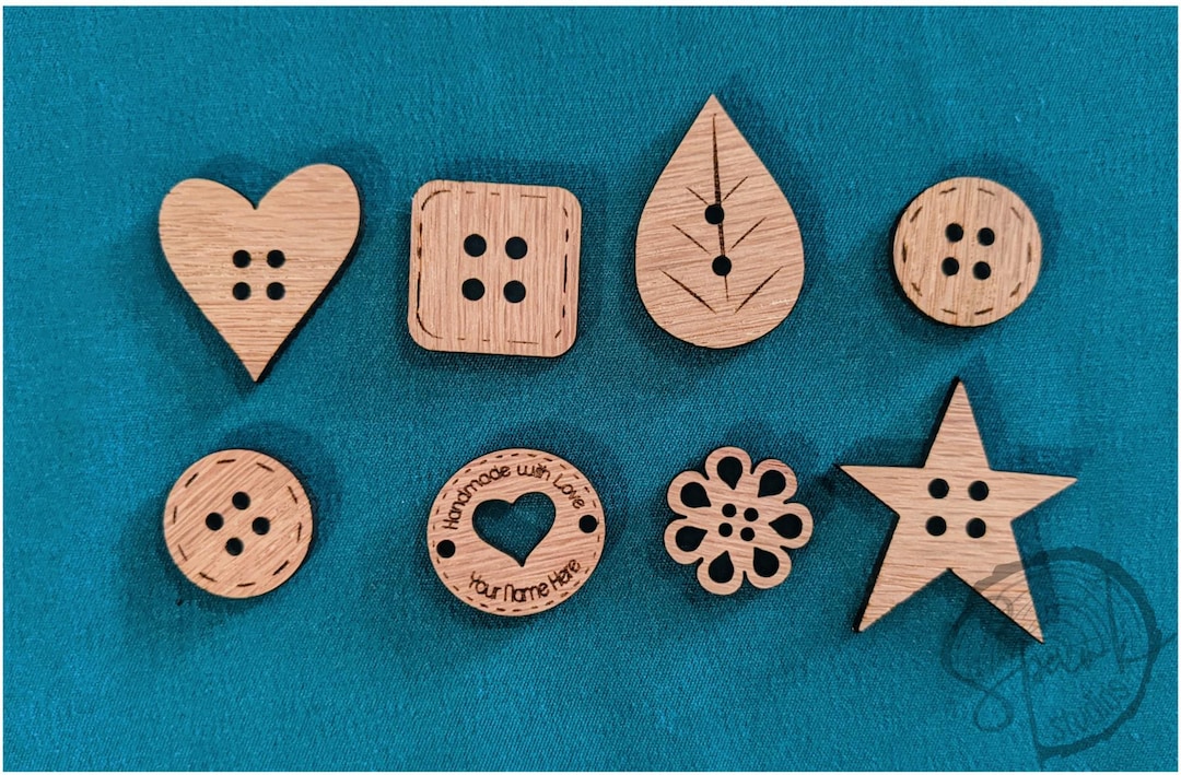 Custom Wood Buttons, Wooden Buttons, Craft Buttons - Etsy