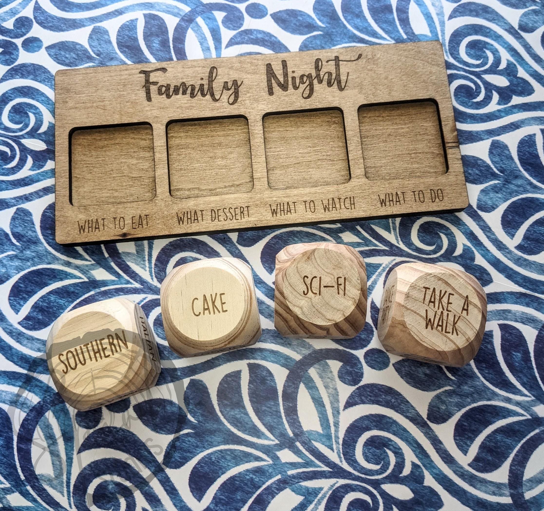Family Night Dice Decider, Dice Game, Family Time Dice Game - Etsy