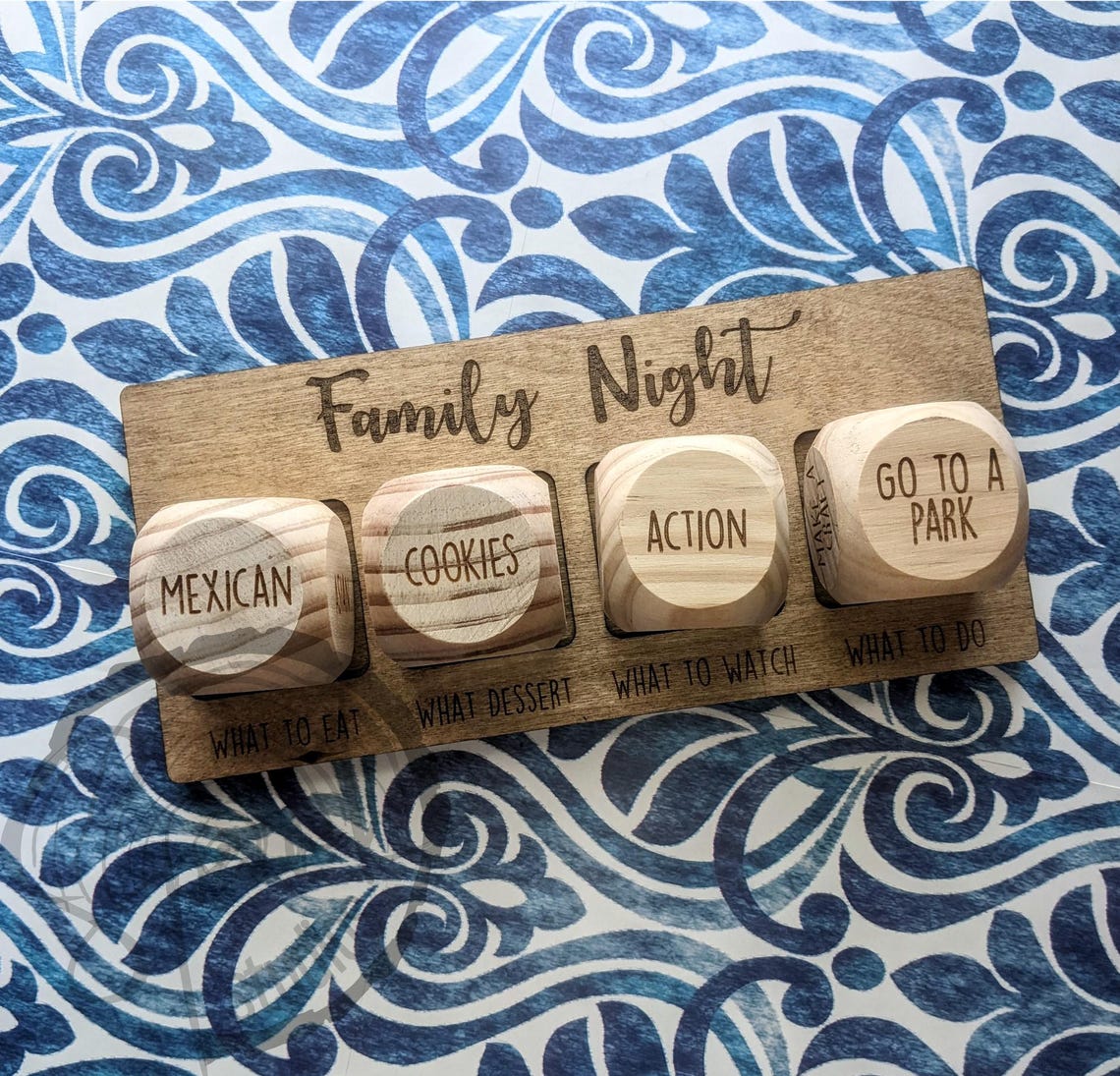 Family Night Dice Decider, Dice Game, Family Time Dice Game - Etsy