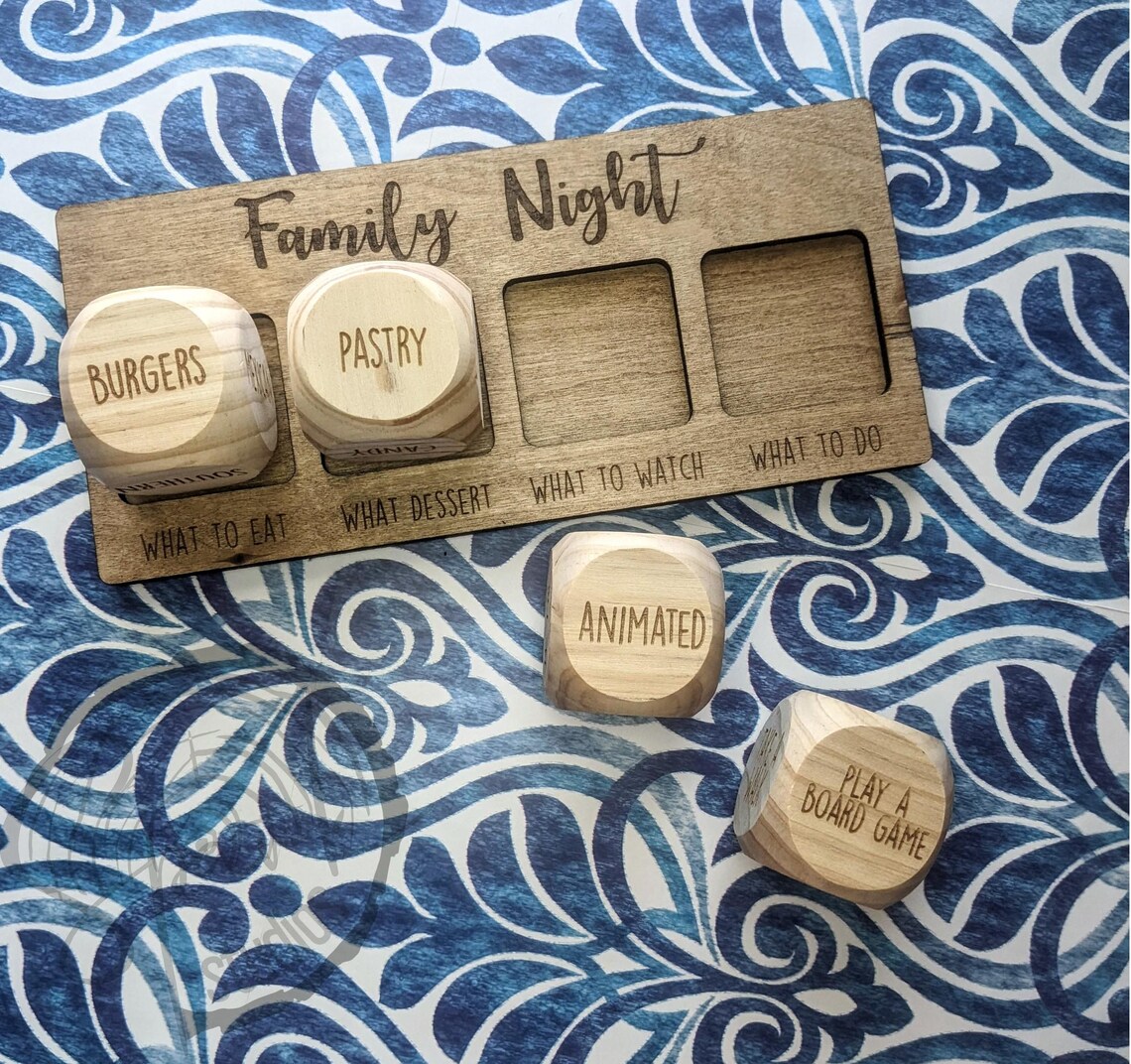 Family Night Dice Decider, Dice Game, Family Time Dice Game - Etsy