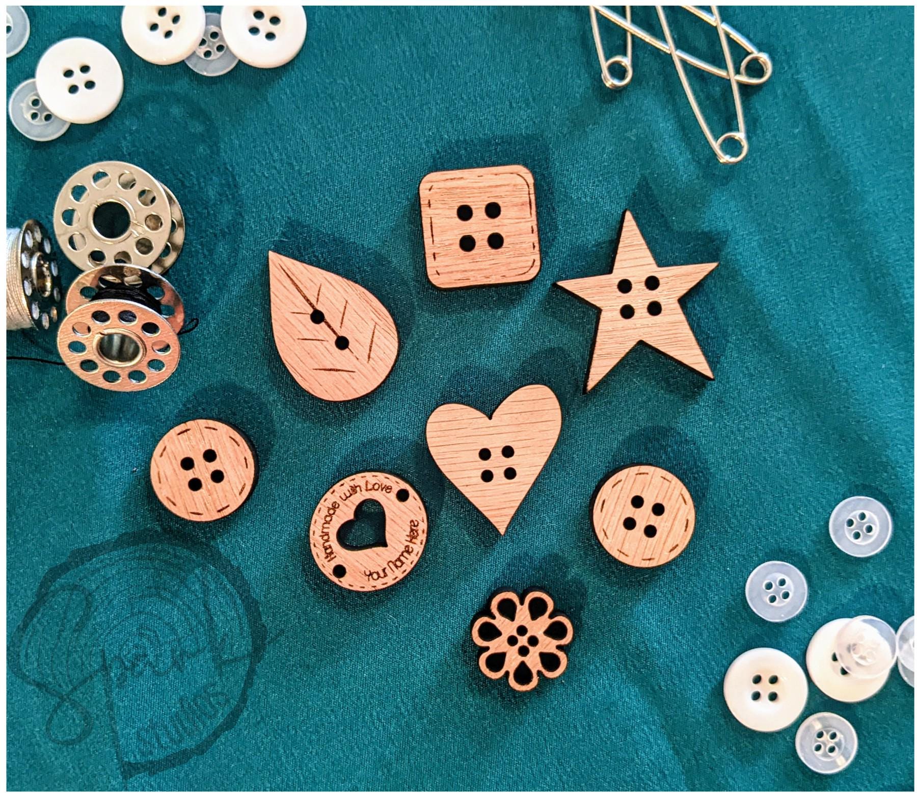 Custom Wood Buttons, Wooden Buttons, Craft Buttons - Etsy