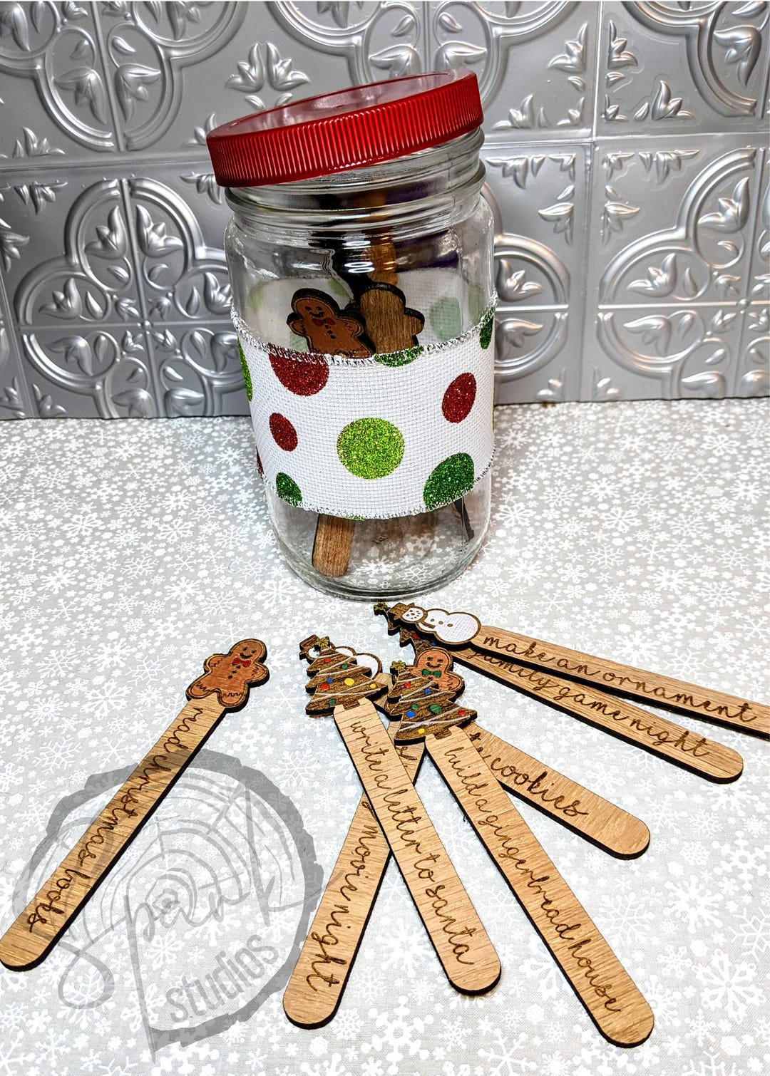 Christmas Advent Jar, Christmas Activity Sticks, Christmas Countdown ...
