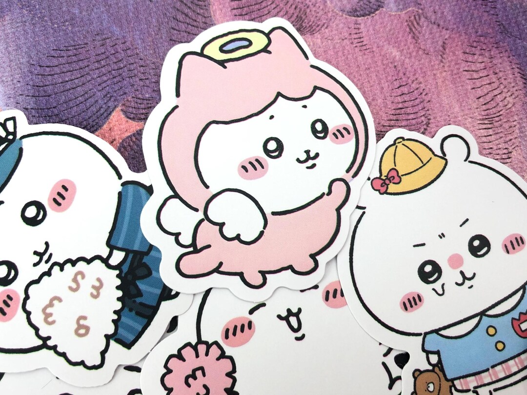 60 Pcs Chiikawa Stickers Hachiware Stickers Chiikawa Sticker Packs ...