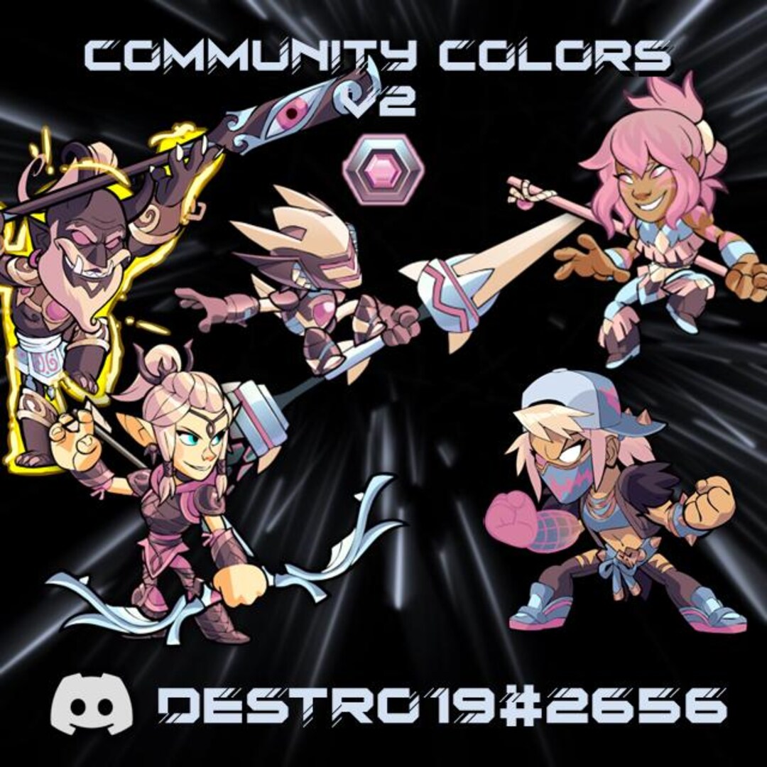 Brawlhalla: 67 Community Colors V2 (CCV2) - Pack All Legends - Etsy
