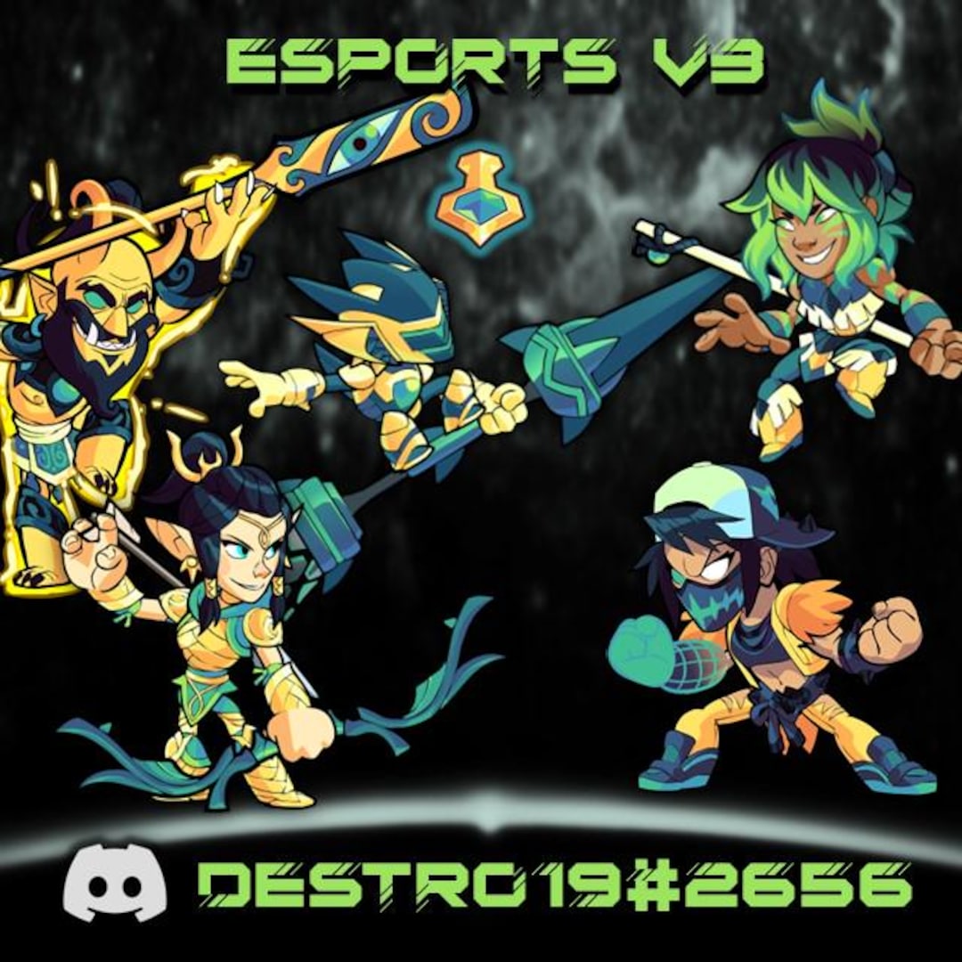 Brawlhalla Esports Colors V3 Pack All Legends X63 Codes All Platforms ...