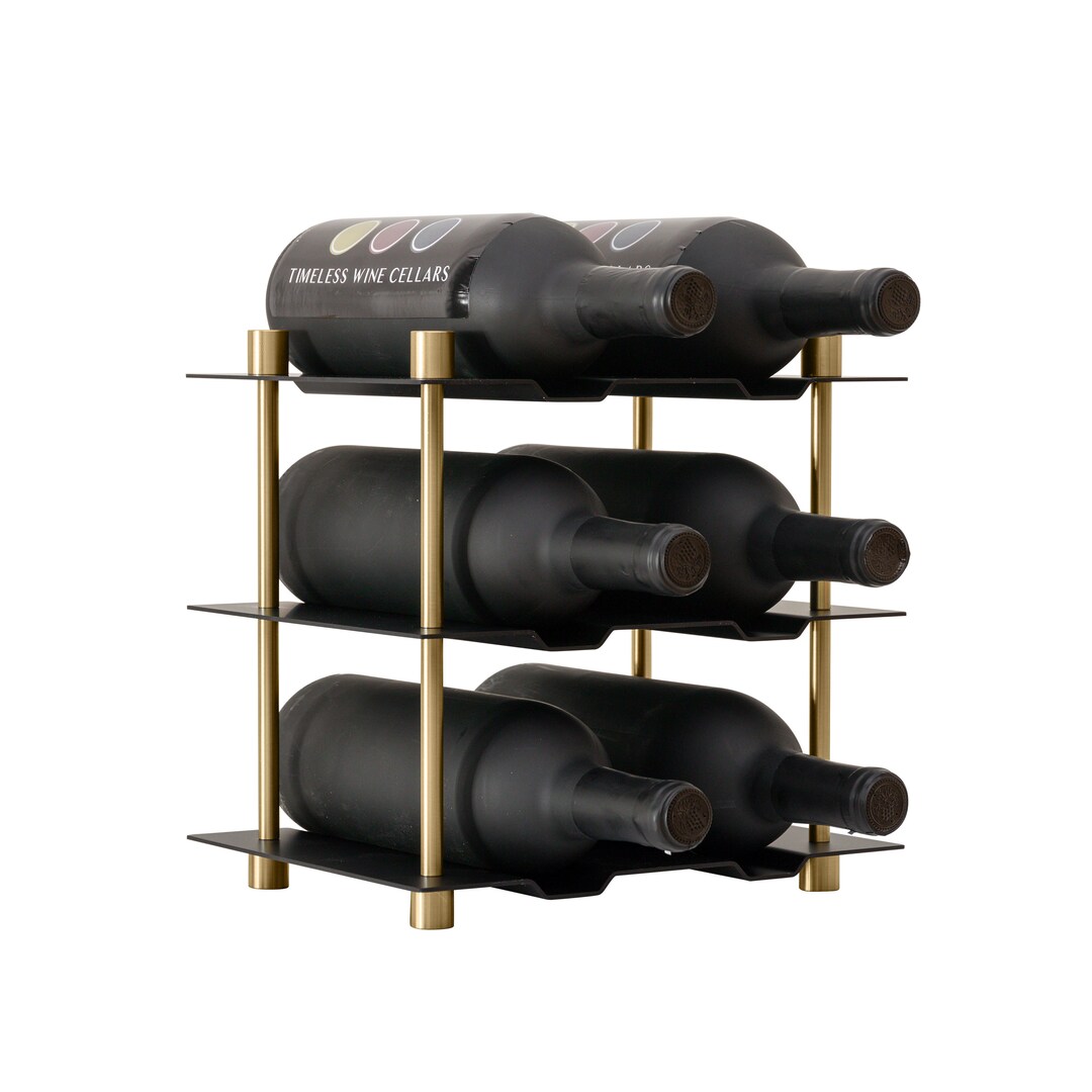 Freestanding Aero 6 Bottle 3 Level Wine Rack Display - Etsy