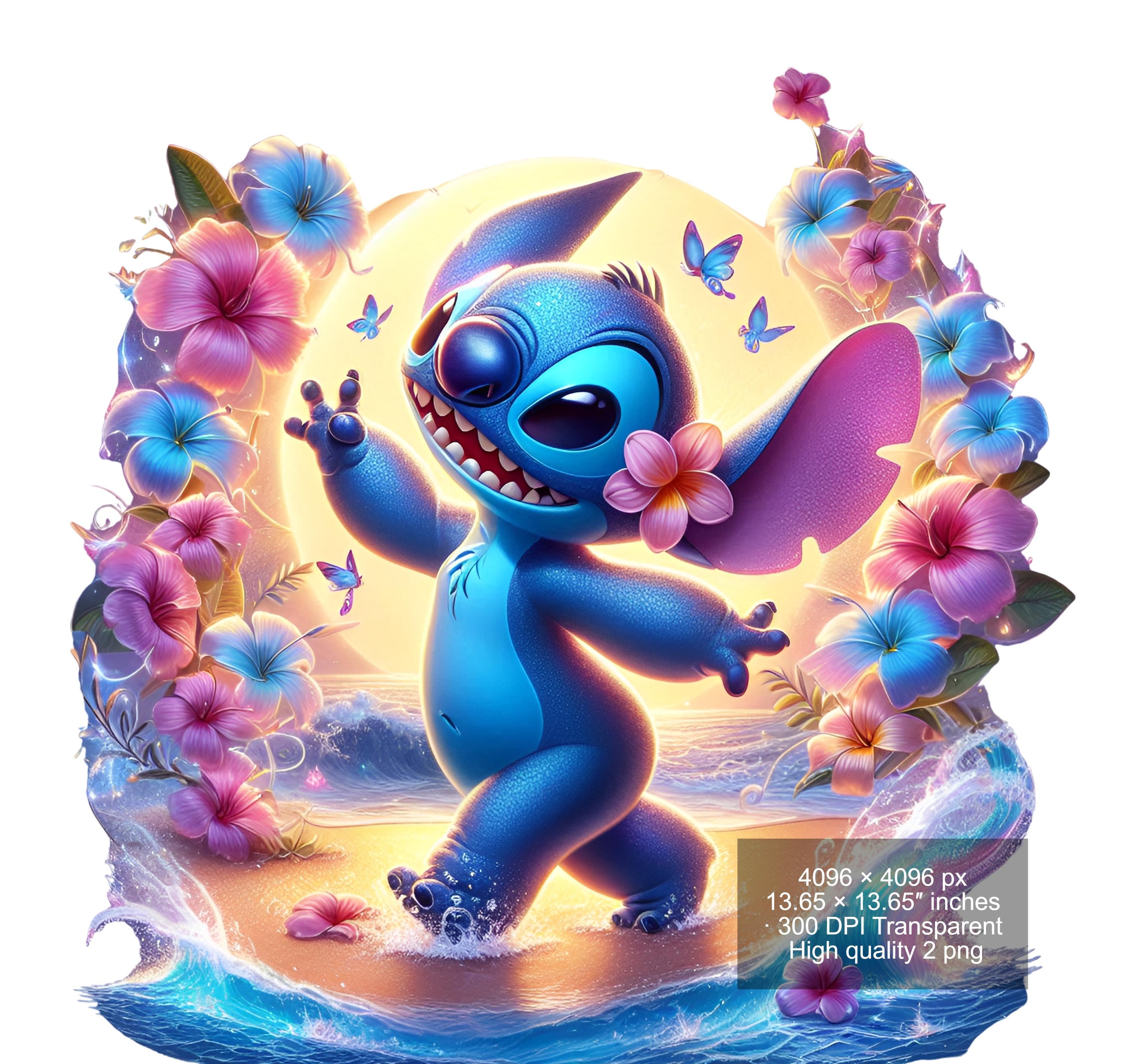 Stitch Watercolor Splash PNG: High Resolution Digital Design (digital ...