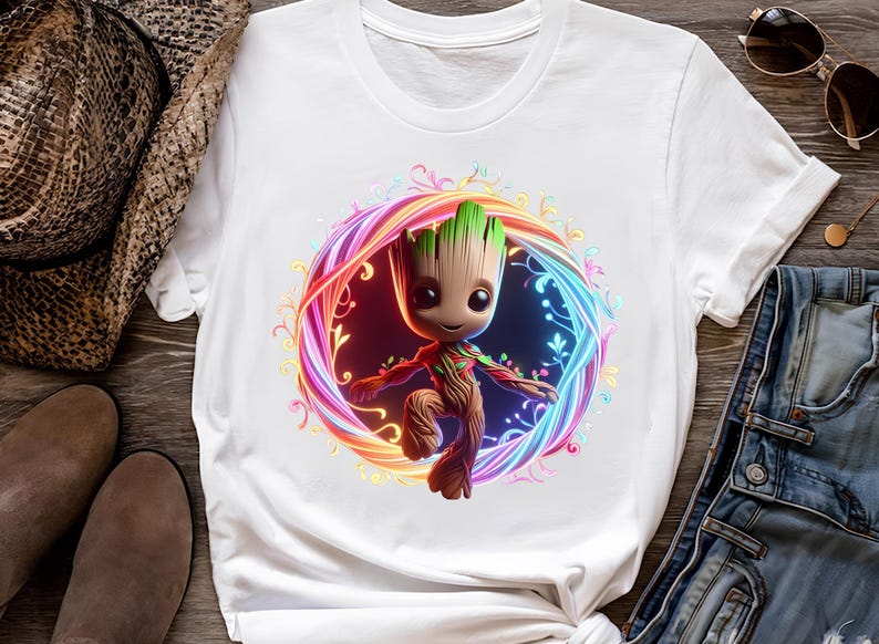 2 PNG Baby Groot Splash and Watercolor Digital Design PNG File for ...