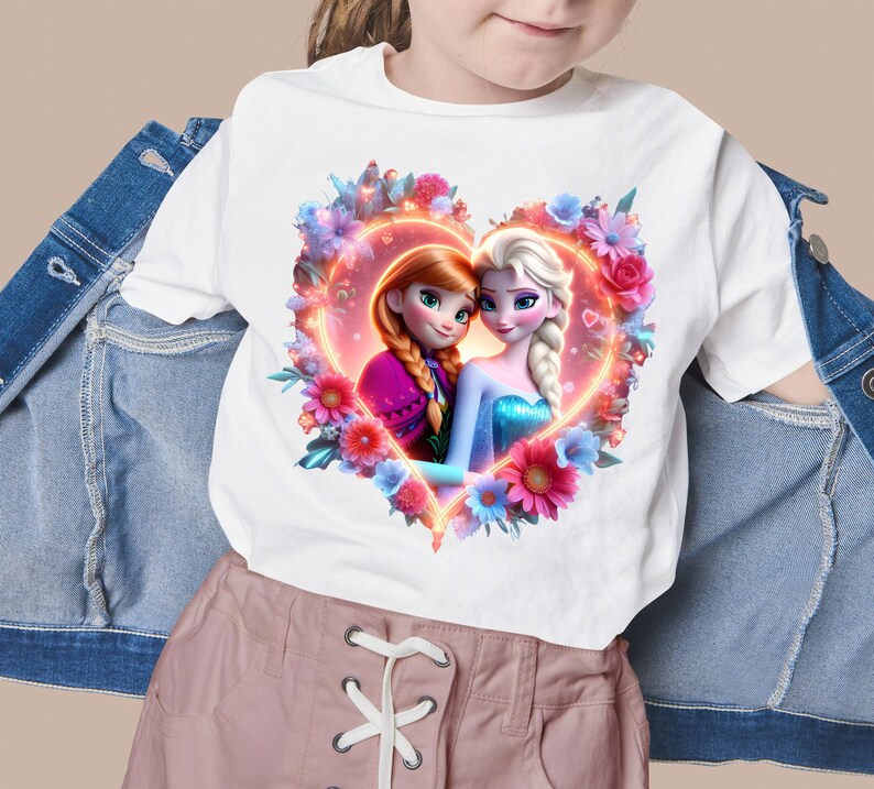 2 PNG Elsa and Anna Watercolor and Splash Digital Design PNG File for ...