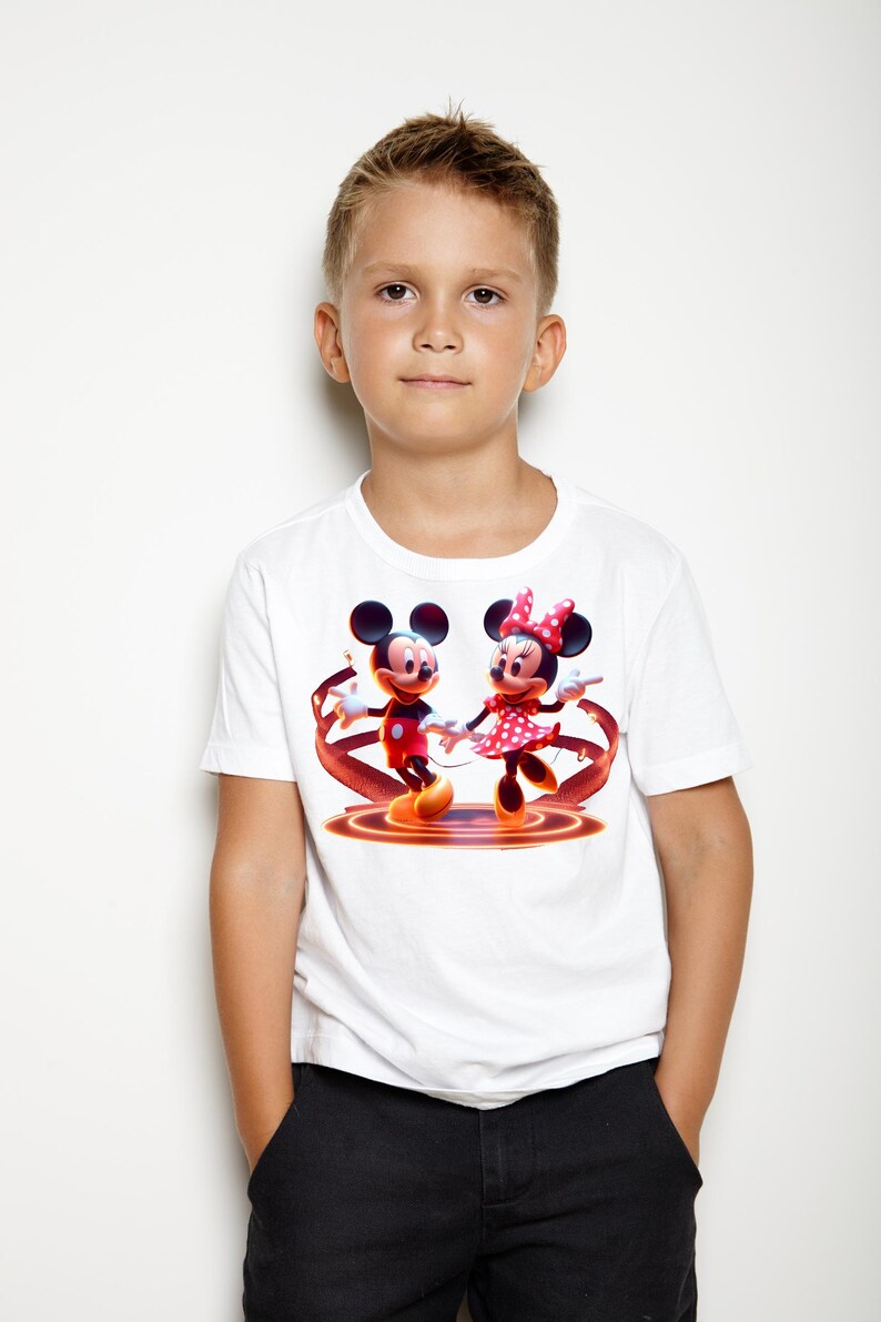 2 PNG Mickey Mouse and Minnie Splash and Watercolor Digital Design PNG ...