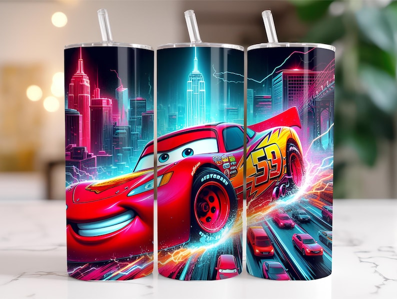 Mcqueen Tumbler Wrap Bundle: Cars Movie PNG Designs (digital Download ...