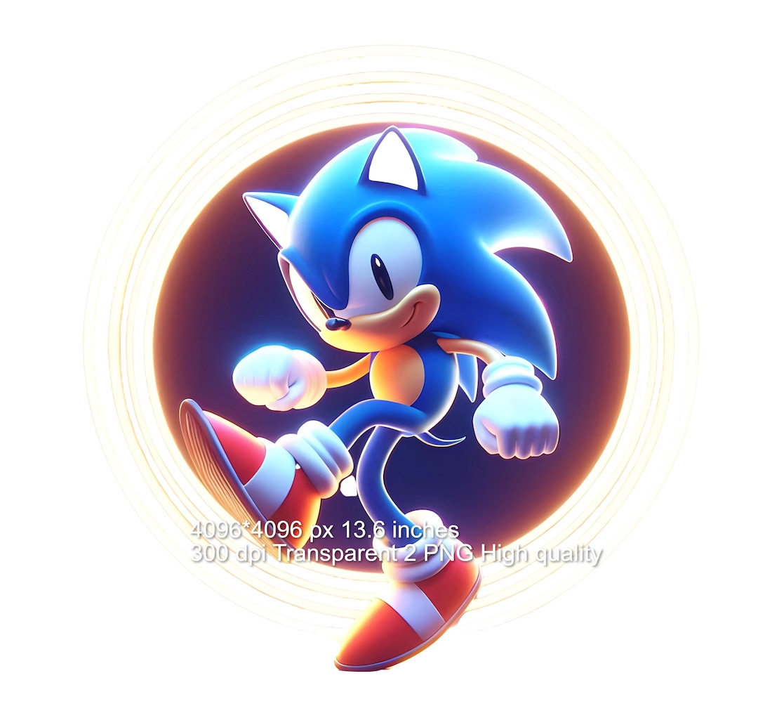 2 PNG Sonic the Hedgehog Splash and Watercolor Digital Design PNG File ...