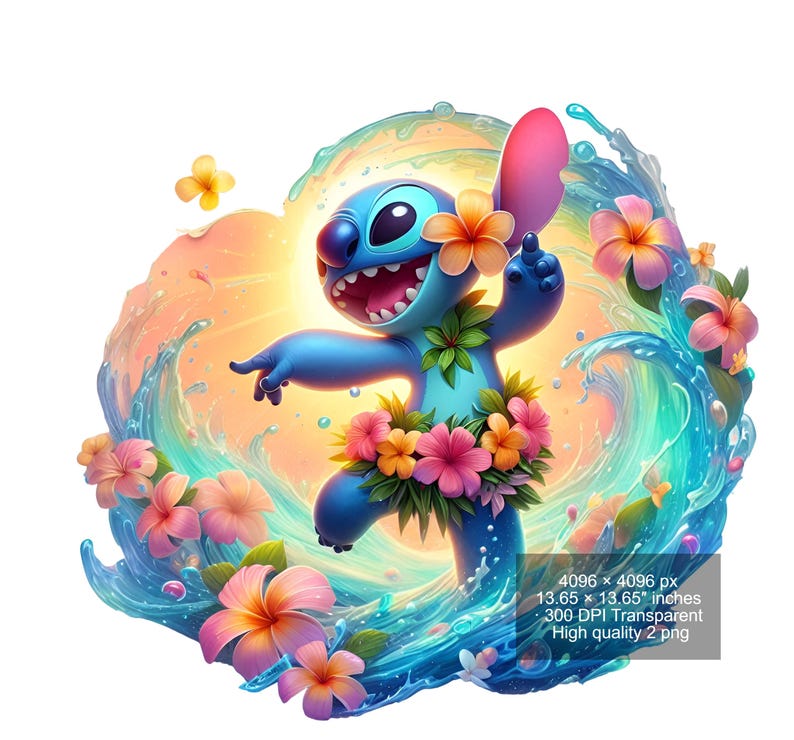 2 PNG Stitch Splash and Watercolor Digital Design PNG File for ...