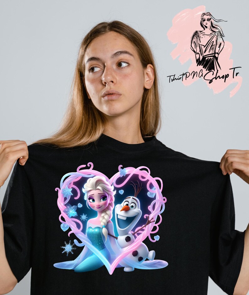 Elsa and Olaf Watercolor PNG: Splash Design (digital Download) - Etsy