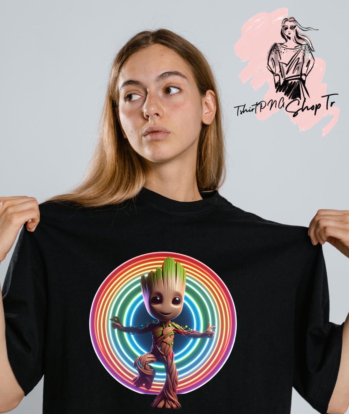 2 PNG Baby Groot Splash and Watercolor Digital Design PNG File for ...