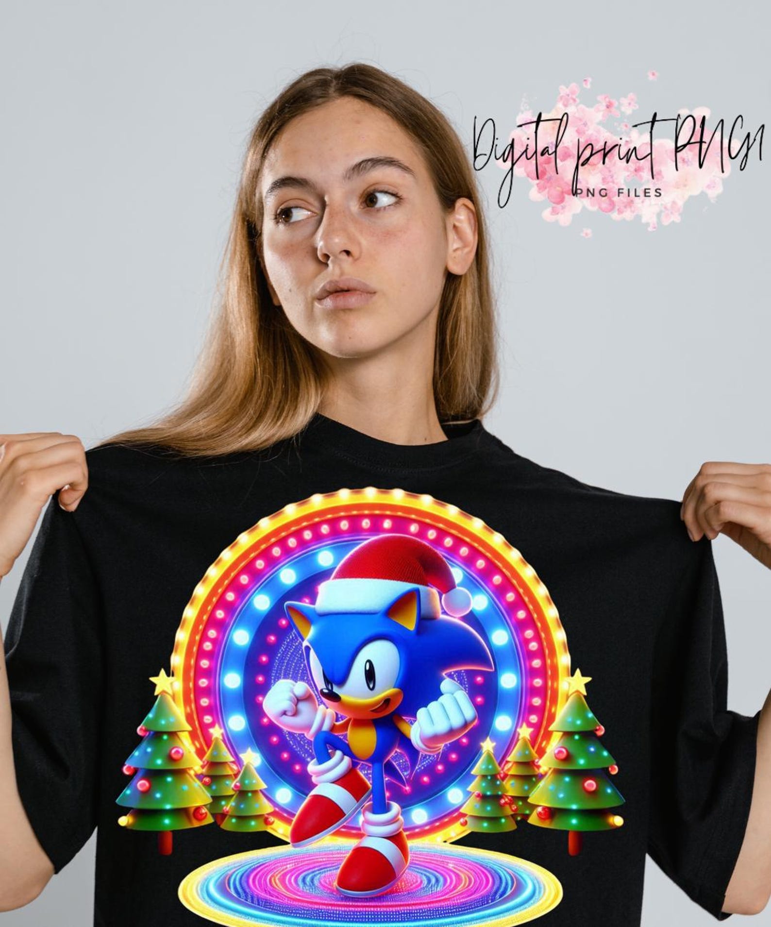 2 PNG Sonic the Hedgehog Splash and Watercolor Digital Design PNG File ...