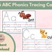 26 ABC Phonics Tracing Cards, Preschool-kindergarten Handwriting and ...