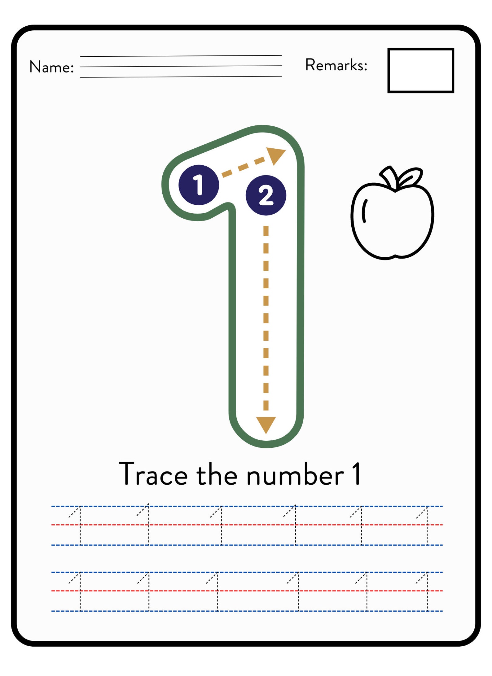 0-20 Number Tracing Worksheet, Traceable Numbers, Preschool Worksheets ...