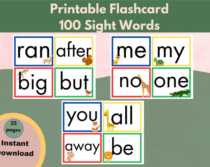 100 Flashcards - Fry”s Sight Words - 3rd Hundred Words Flash Cards ...