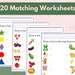 Printable Matching Worksheets, Match the Picture, Kindergarten ...