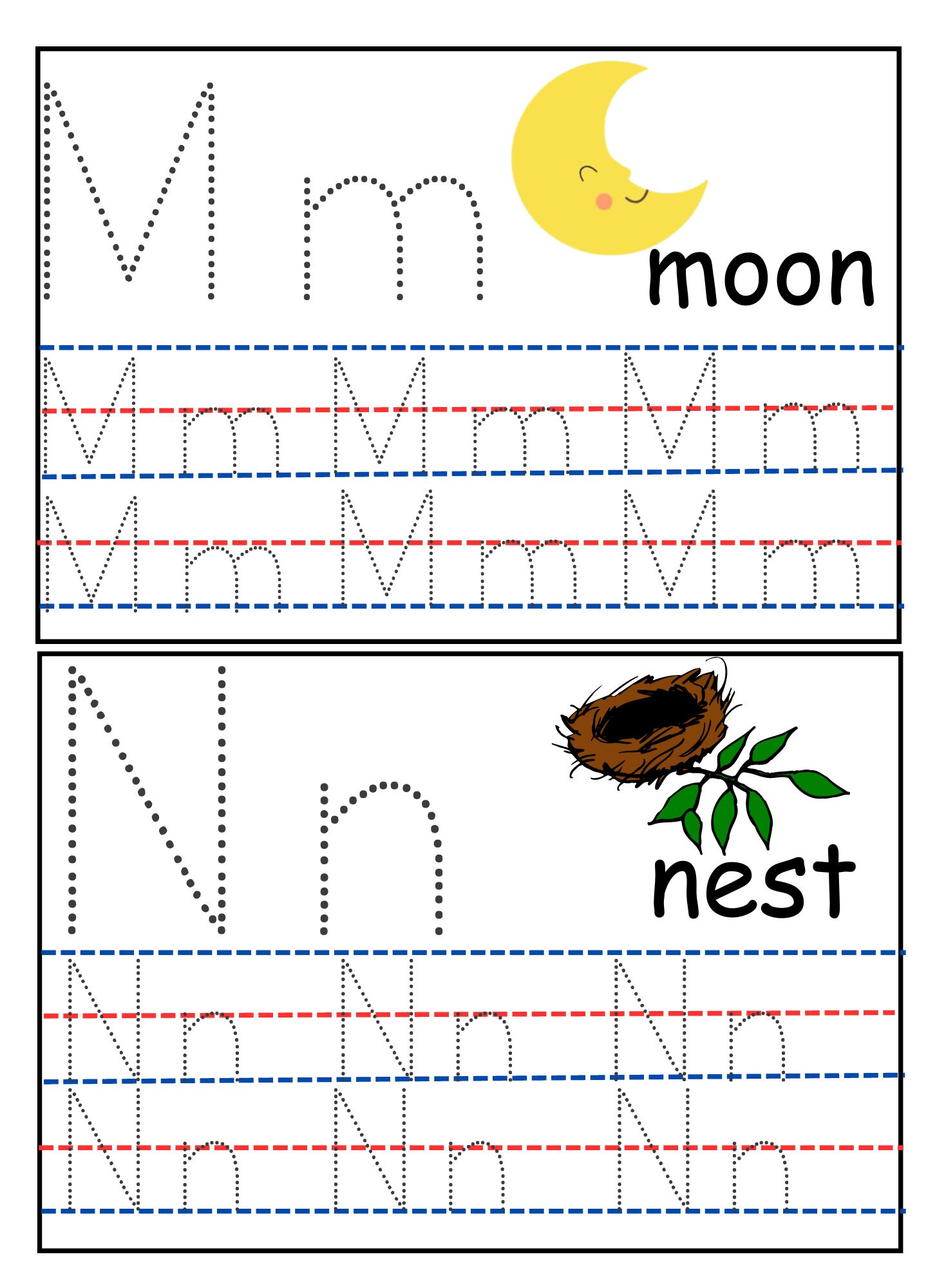 26 ABC Phonics Tracing Cards, Preschool-kindergarten Handwriting and ...