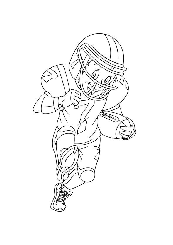 Printable Football Coloring Pages- Digital File- Instant Download Kids ...