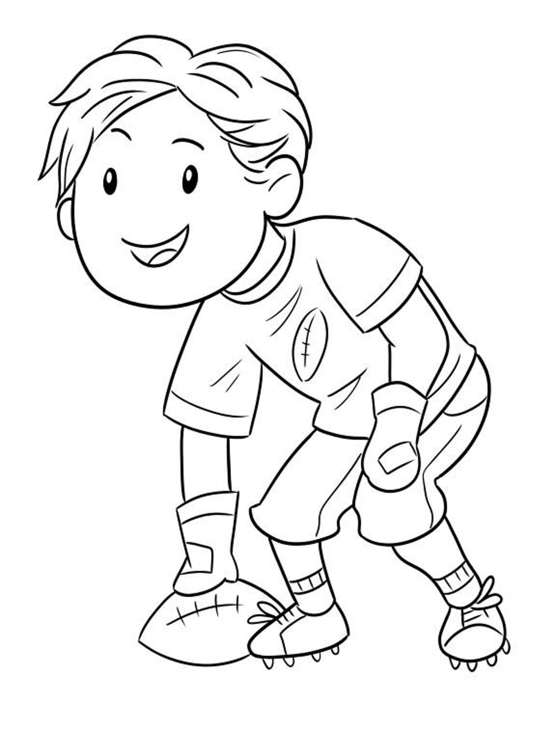Printable Football Coloring Pages- Digital File- Instant Download Kids ...