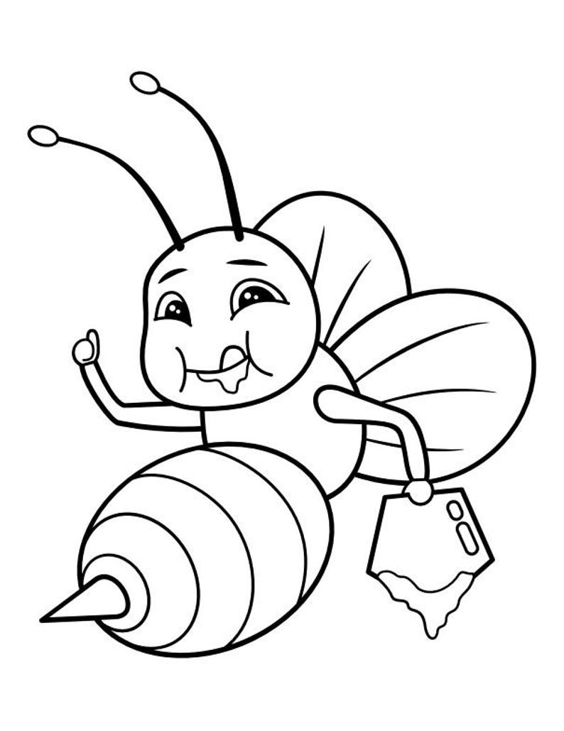 Printable CUTE BUGS Coloring Pages- Digital File- Instant Download ...