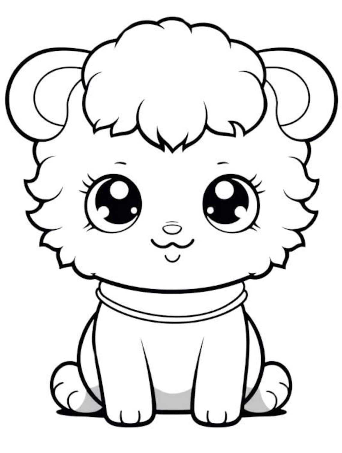 Printable BABY ANIMALS Coloring Pages Digital File Instant Download ...