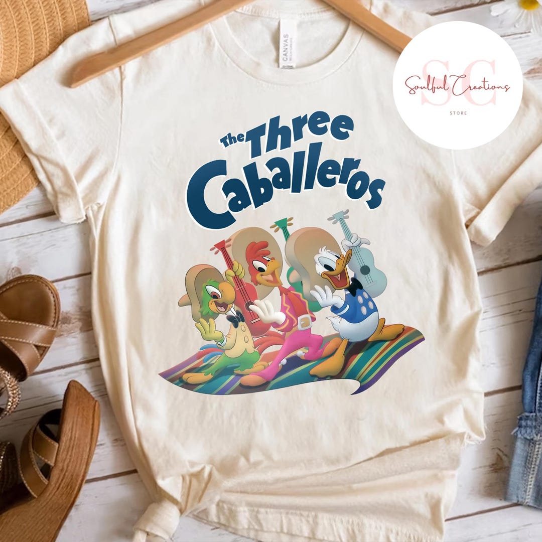 Disney the Three Caballeros Shirt, Classic Donald Duck Tee, Jose ...