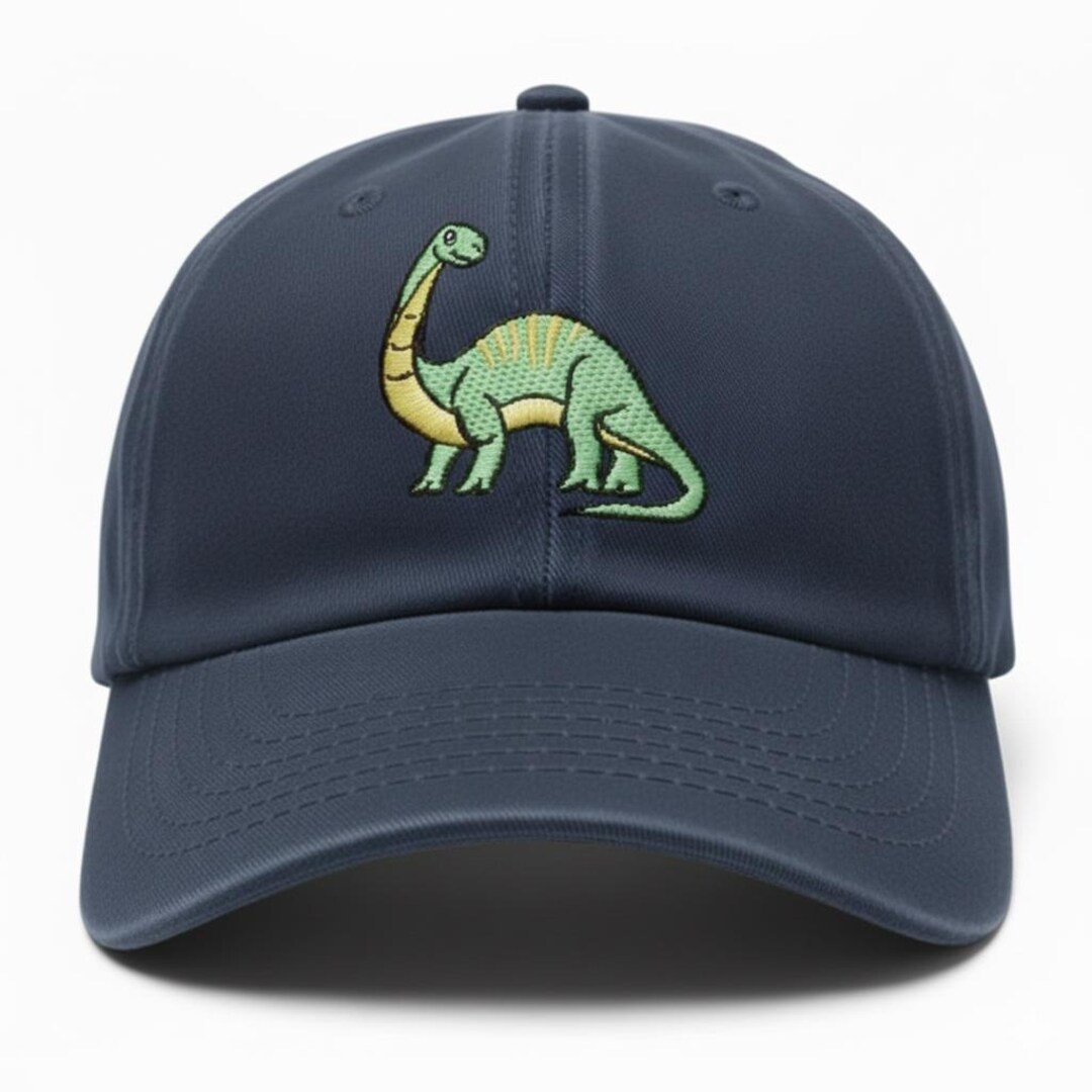 Custom Cute Dinosaur Embroidered Dad Hat - Minimal Dino Baseball Cap ...